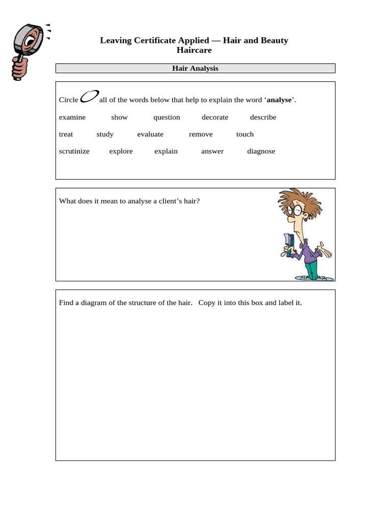Hair Analysis for Leaving Certificate Applied | PDF | Business