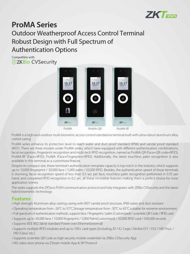 ProMA Series - Datasheet - 202406 | PDF