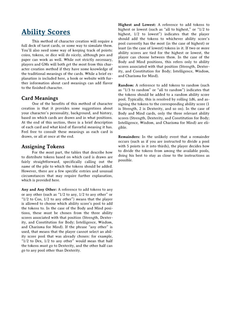 01 - Abilities | PDF