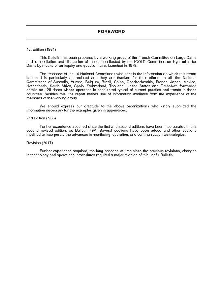 ICOLD - B178 - Operation of Hydraulic Structures | PDF