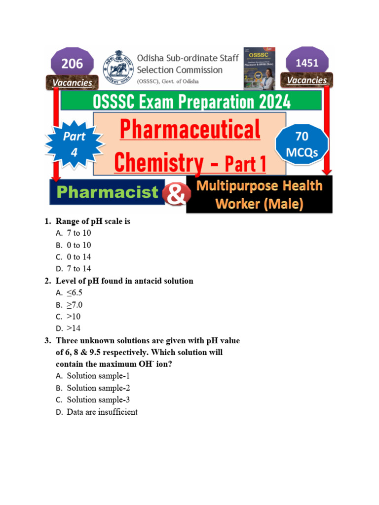 Part 4 Pharmaceutical Chemistry | PDF