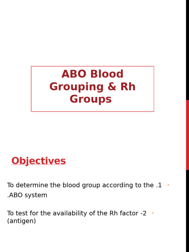 Blood Grouping & Rh Factor Basics | PDF | Blood Type | Science ...