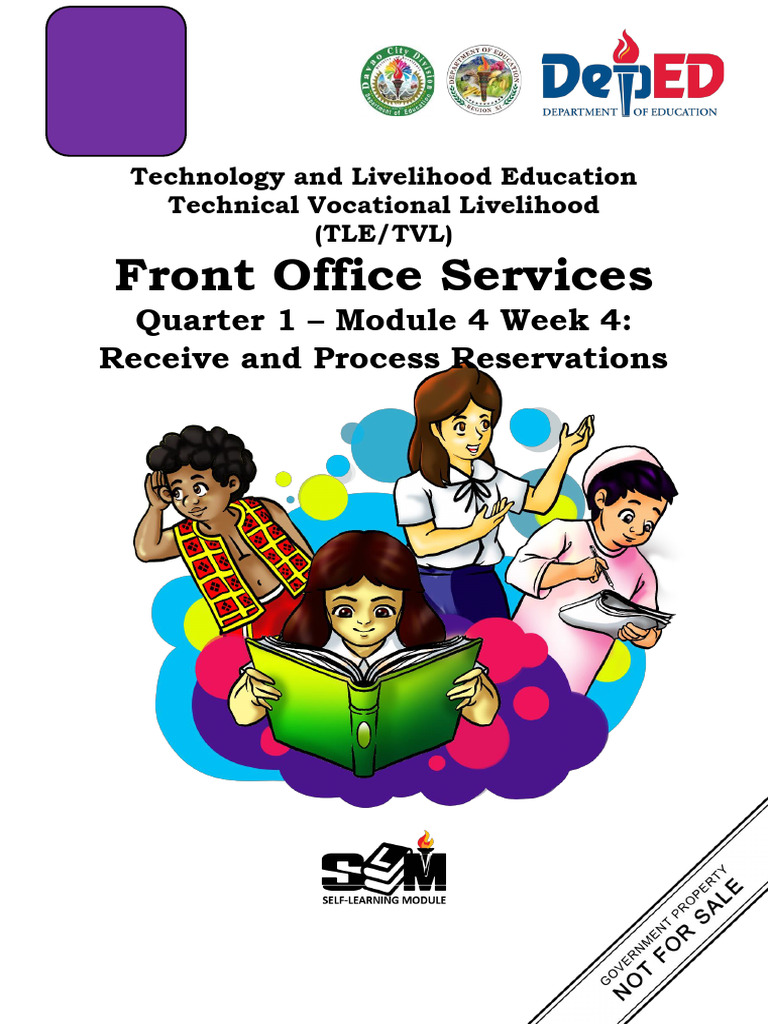 Front Office Services: Quarter 1 Module 4 Week 4: Receive and Process ...