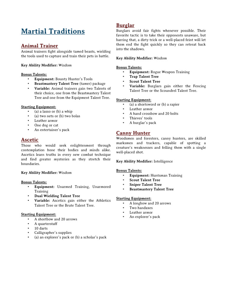 Martial Traditions | PDF