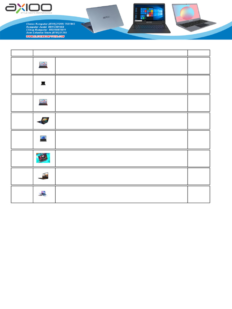 NB Axioo User | PDF