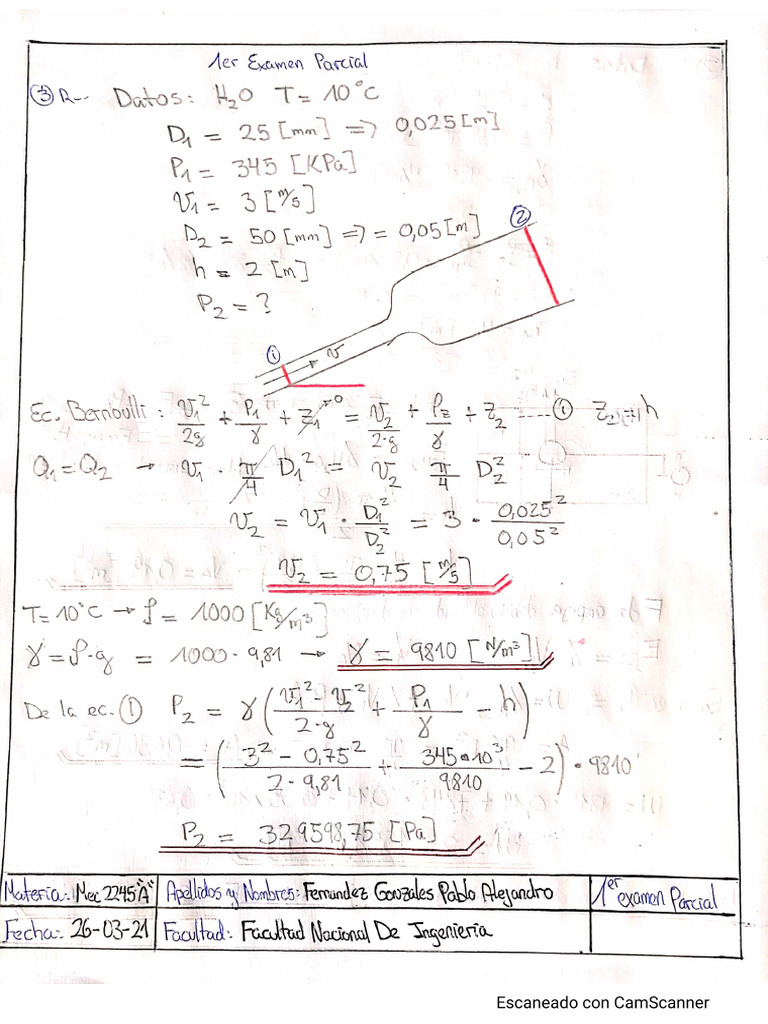 1er Examen Parcial Mec 2245 A | PDF