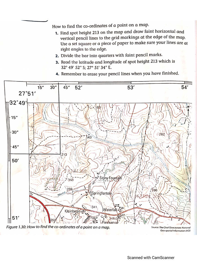 Finding Co-Ordinates On Maps | PDF