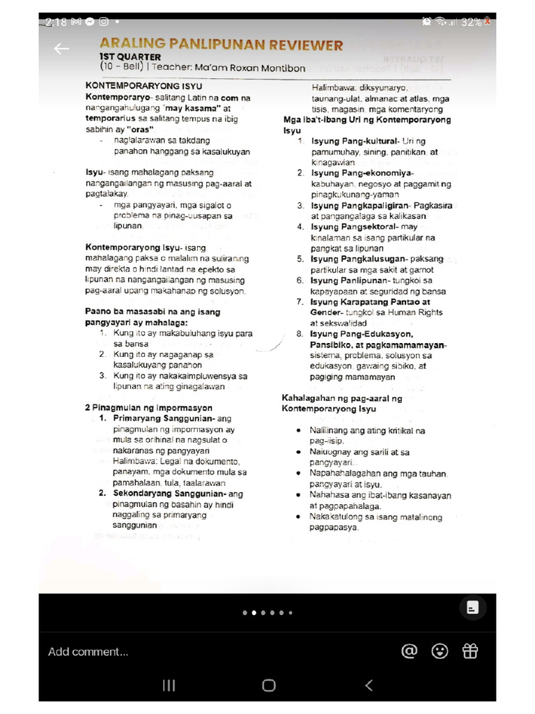 AP 10 QUARTER 1 REVIEWER | PDF