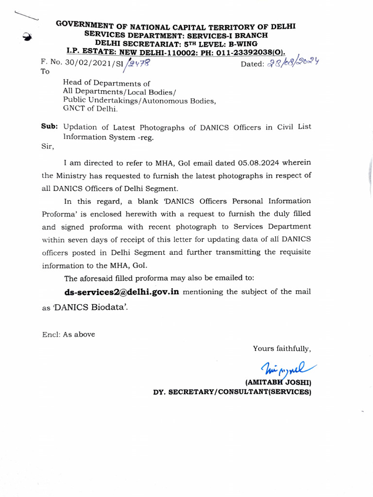 Danics Personal Information Proforma | PDF