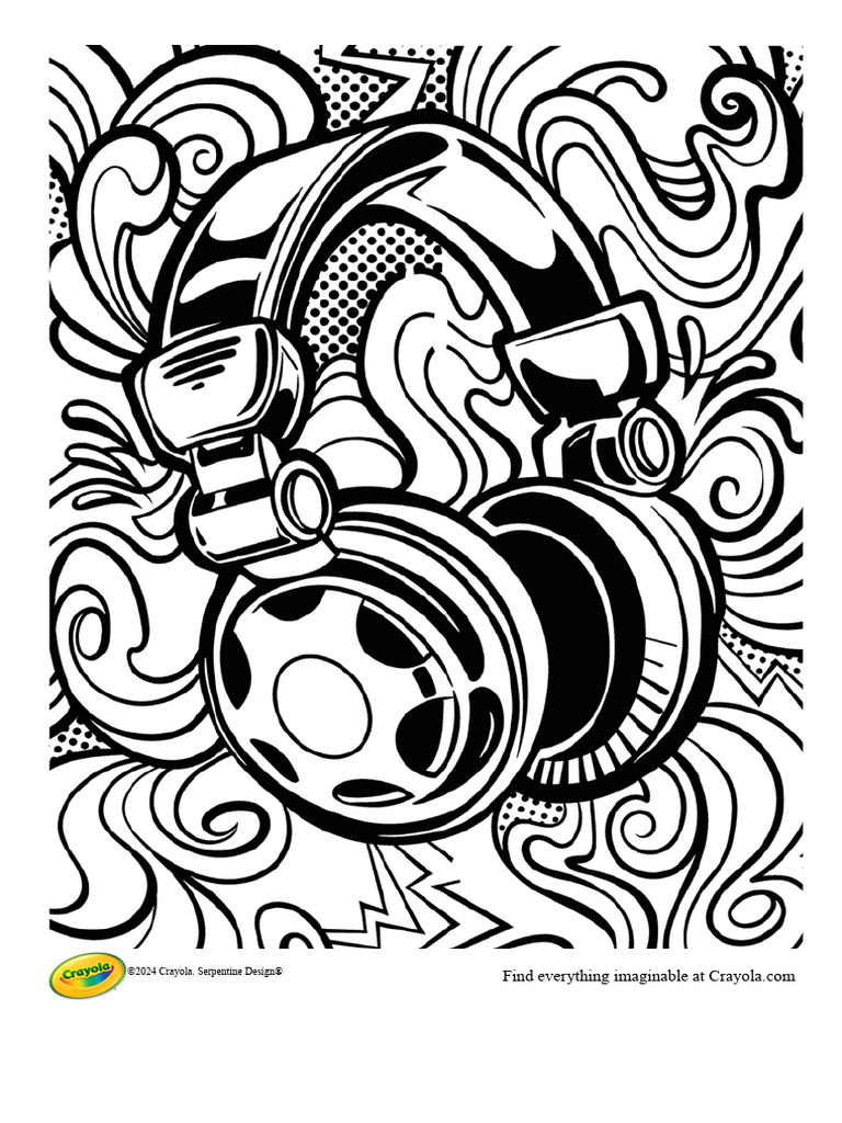 Art With Edge Graffiti Coloring Page | PDF