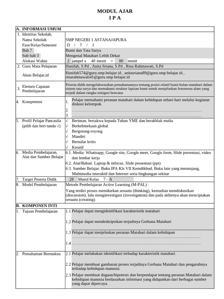 Modul Bab 7 Kur Merdeka Pert 4 | PDF