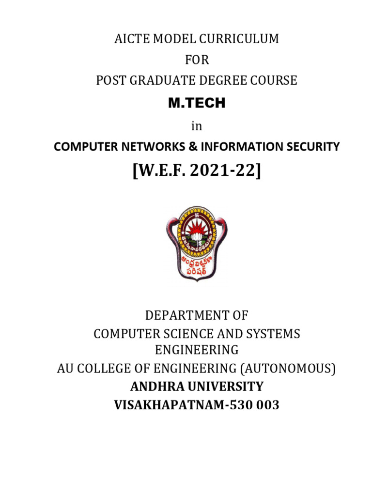 MTECH-CNIS-2021-22 | PDF