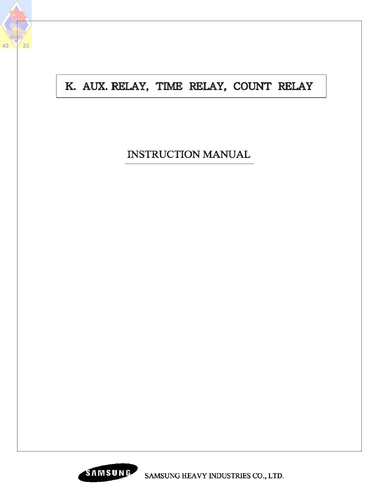 2D RELAY Aux Time Count Relay 33 | PDF