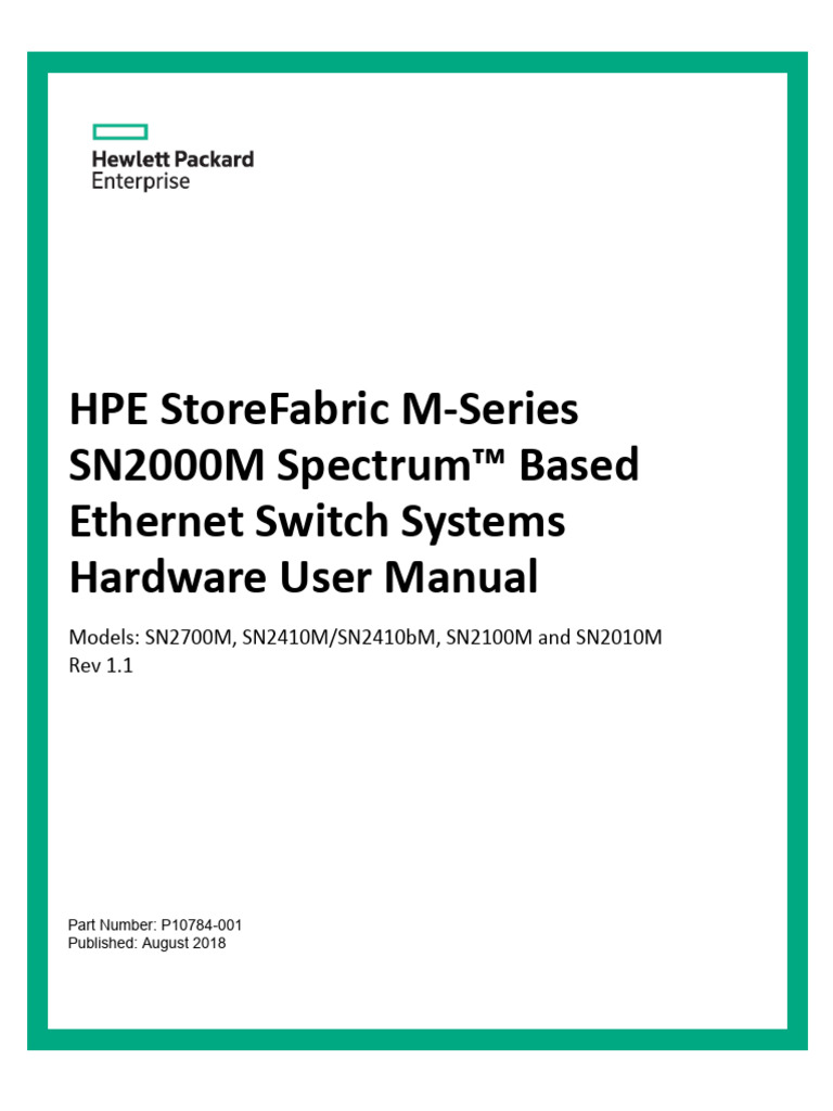 HPE - A00027012en - Us - HPE StoreFabric M-Series SN2000M Spectrum ...