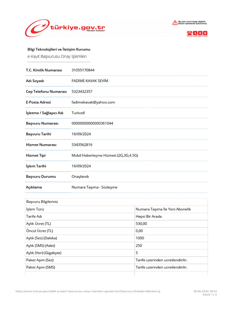 Bilgi Teknolojileri Ve İletişim Kurumu - E-Kayıt Başvurusu Onay İşlemleri | PDF