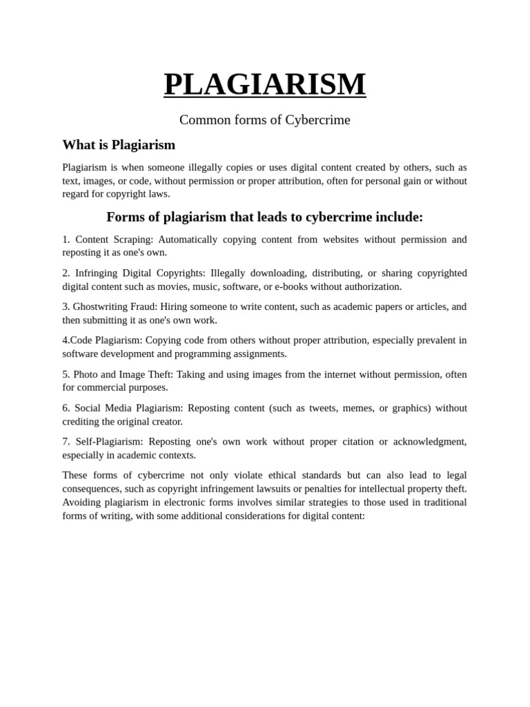 new plAGIARISM | PDF