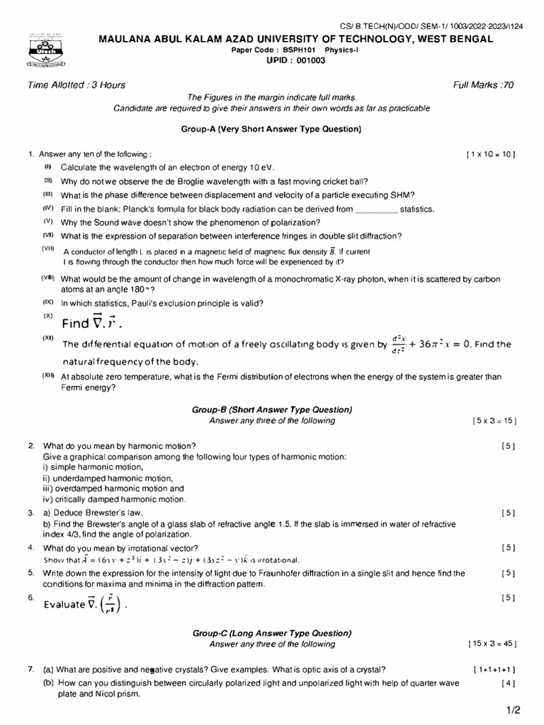 Physics 2022 | PDF