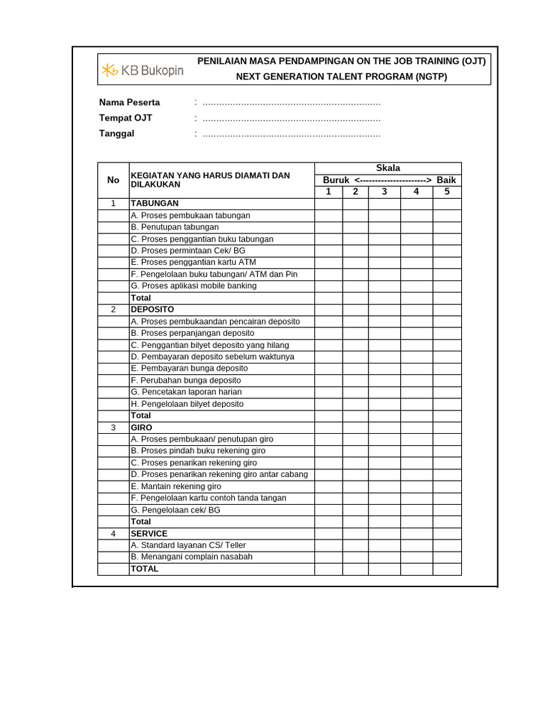 Form Ojt NGTP Sme | PDF