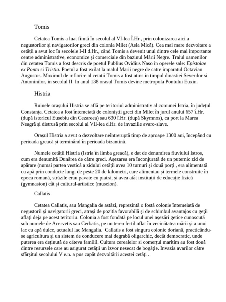 Tomis | PDF