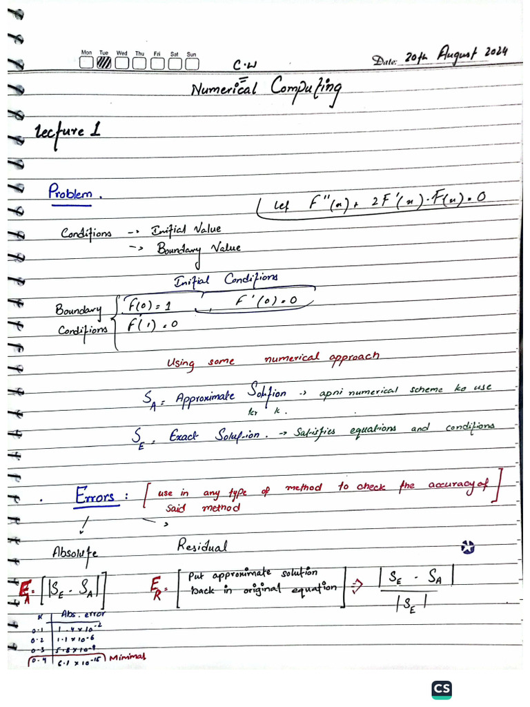 Numerical Computing 1 | PDF