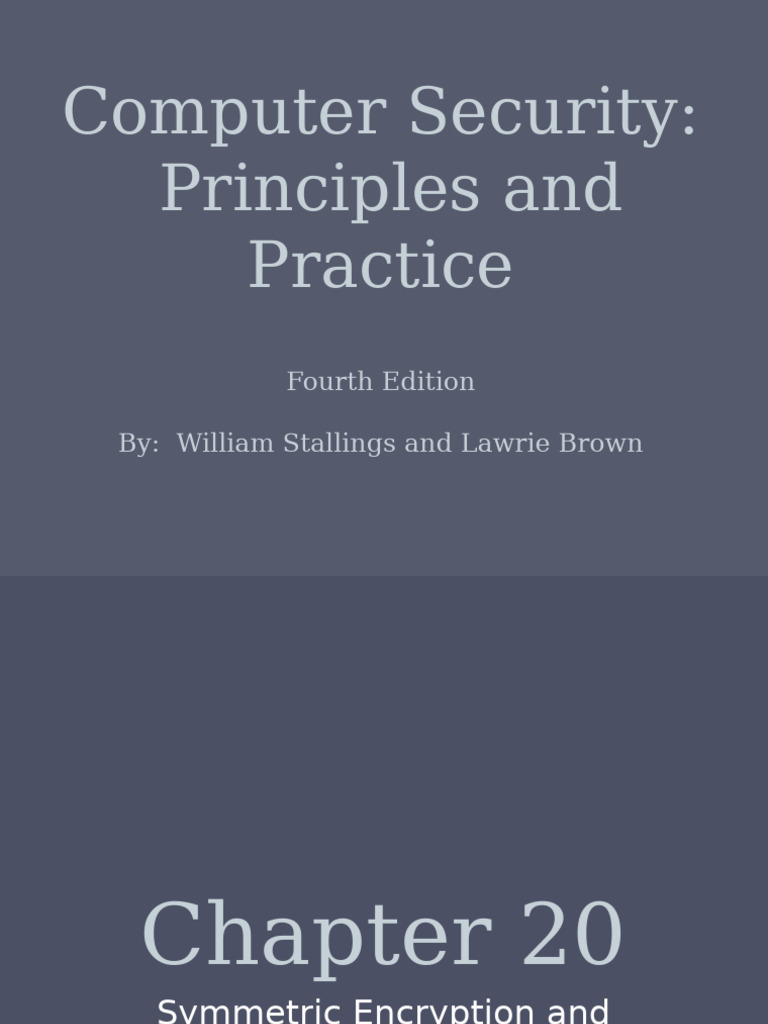 CH20 CompSec4e | PDF