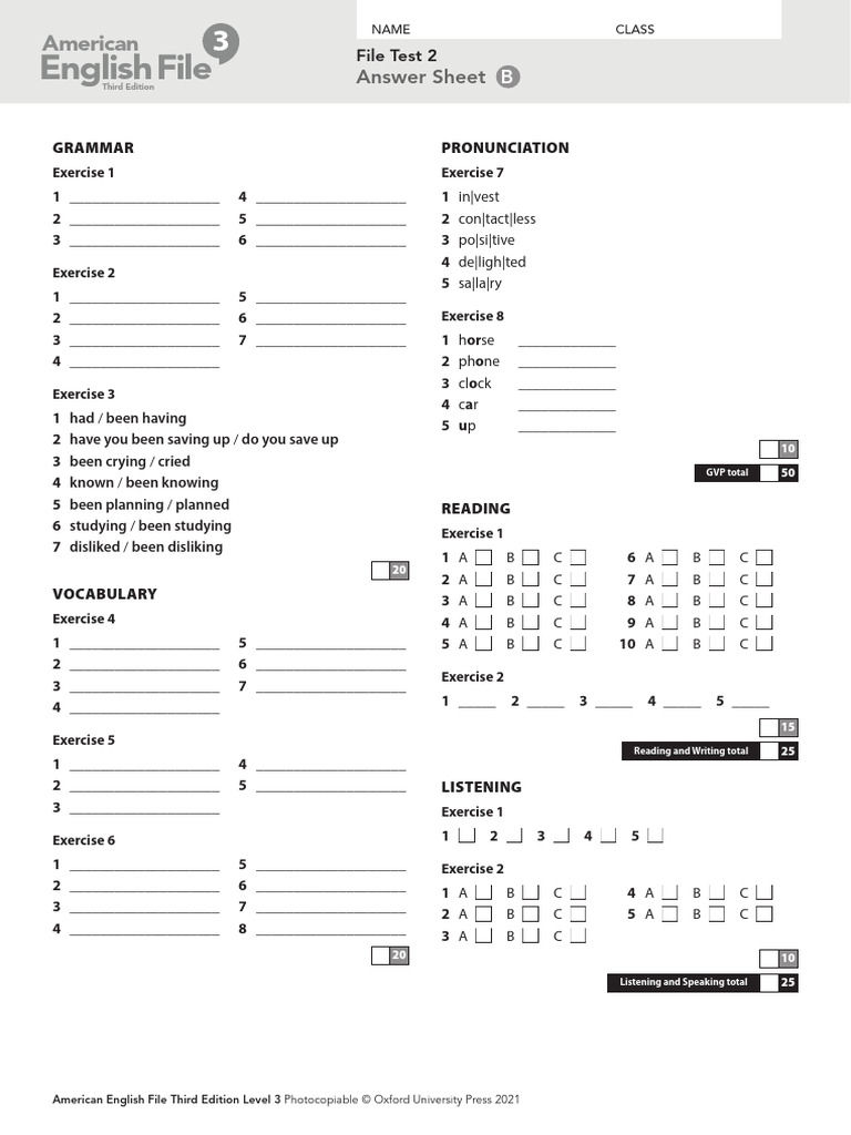 Aef3e L3 Filetest 2b Answer Sheet Pdf