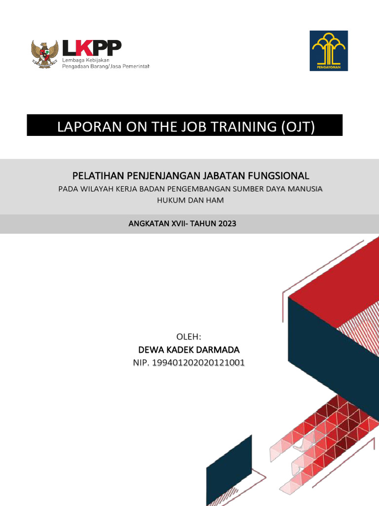 Laporan On The Job Training-Perencanaan | PDF