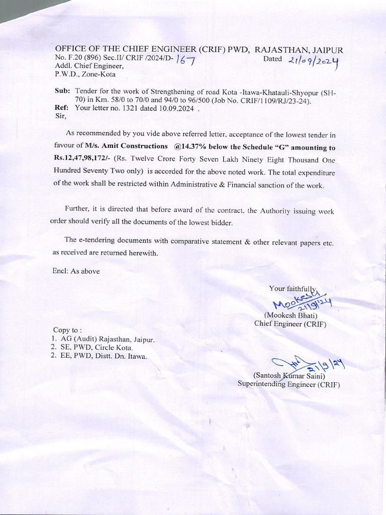 D-167 Dated 21.09.2024 - 0001 | PDF