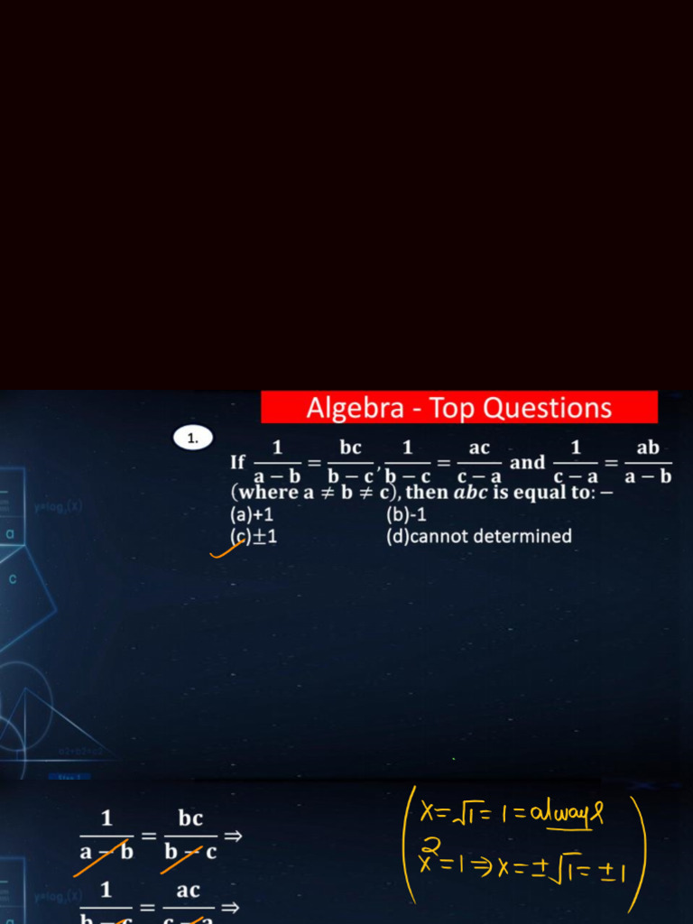 Session - 2 Algebra Top Notch 30 Questions | PDF