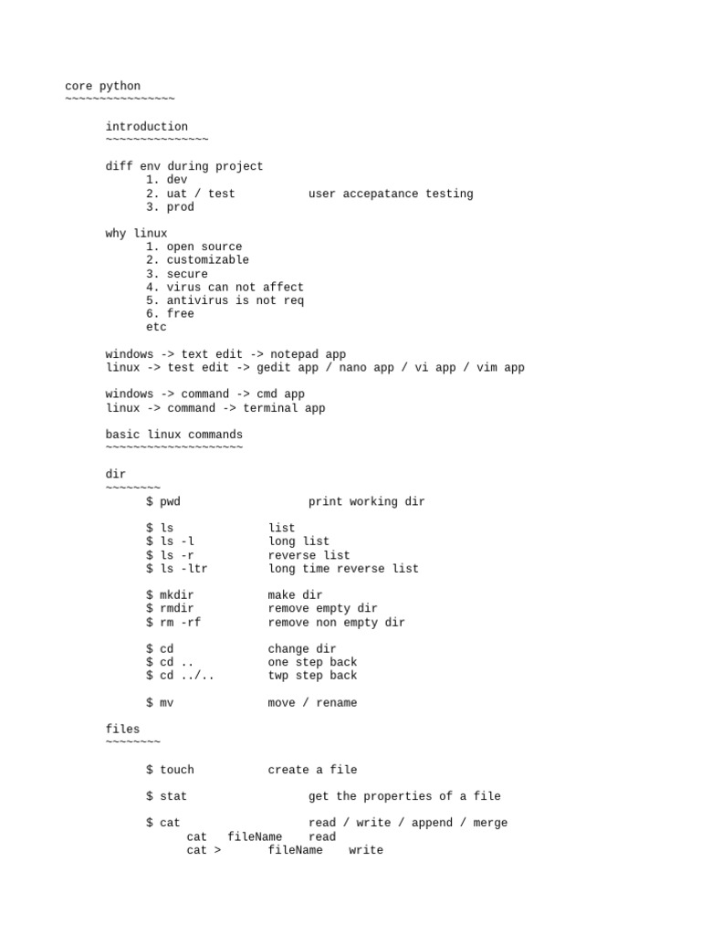 day 1 introduction to linux | PDF