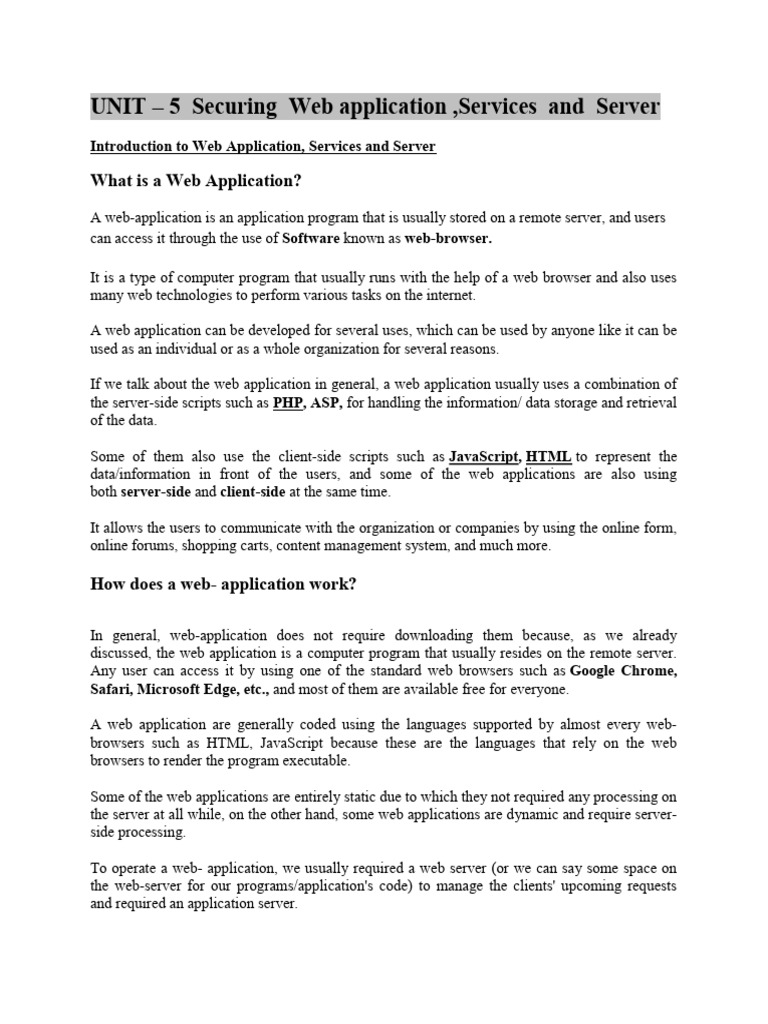 Unit 5 CYBER SECURITY | PDF