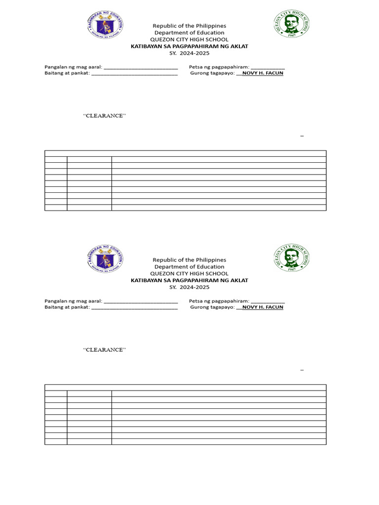Books Borrowed Template | PDF