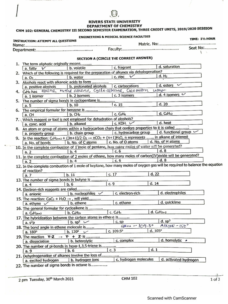 CHS102 2021 | PDF