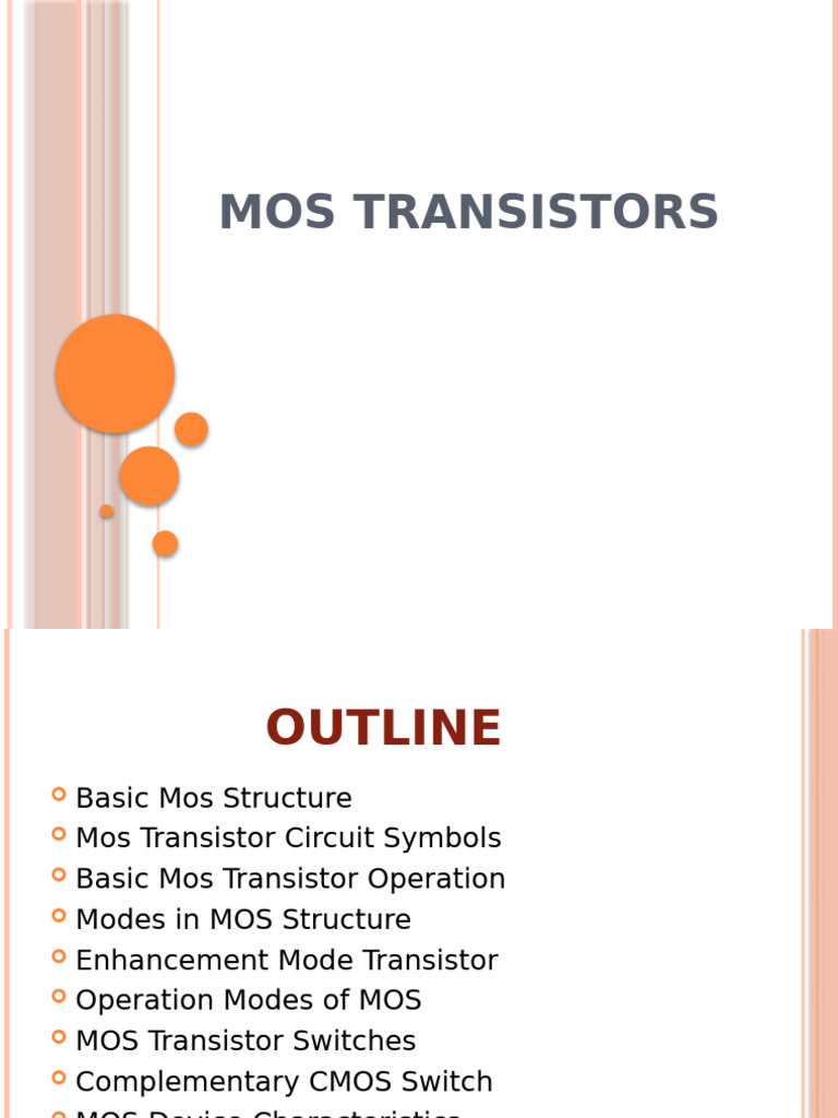MOS Transistor Theory | PDF