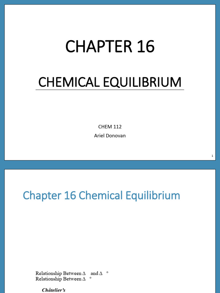 Chapter 16 Lecture | PDF