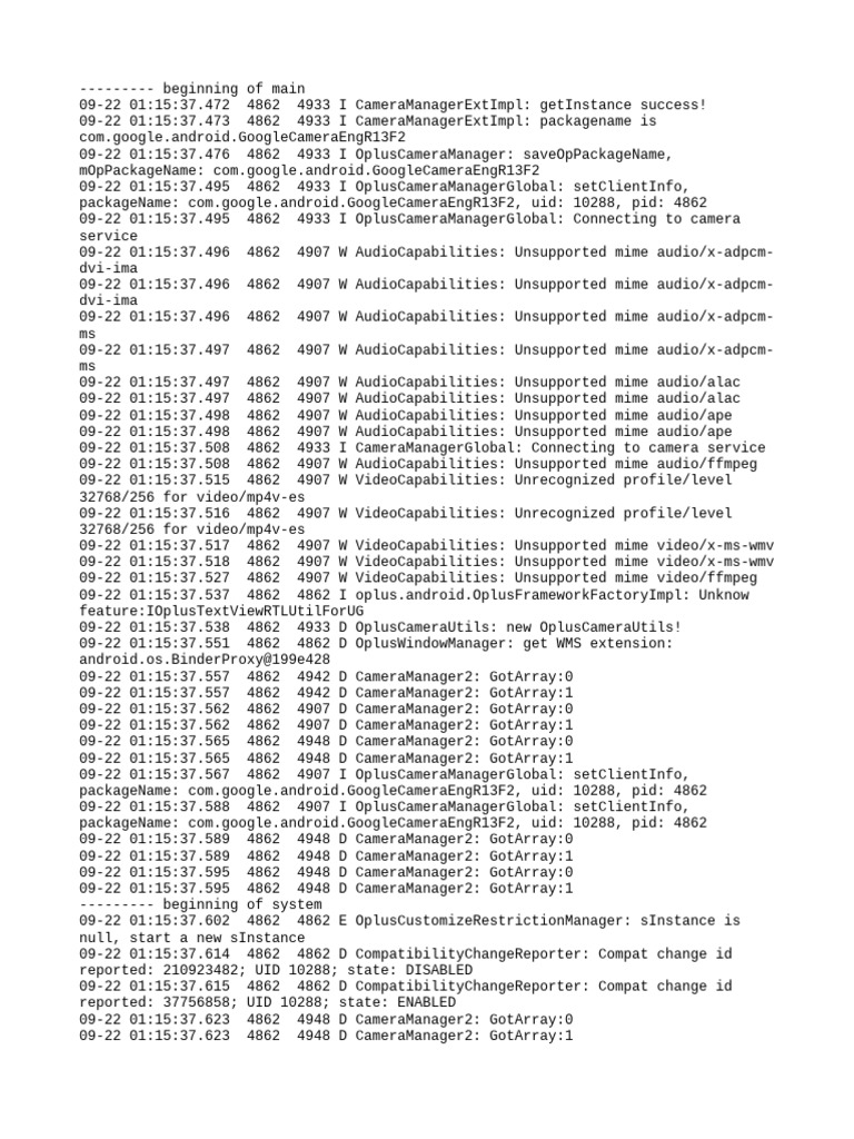 Log Cat 1726942537293 | PDF