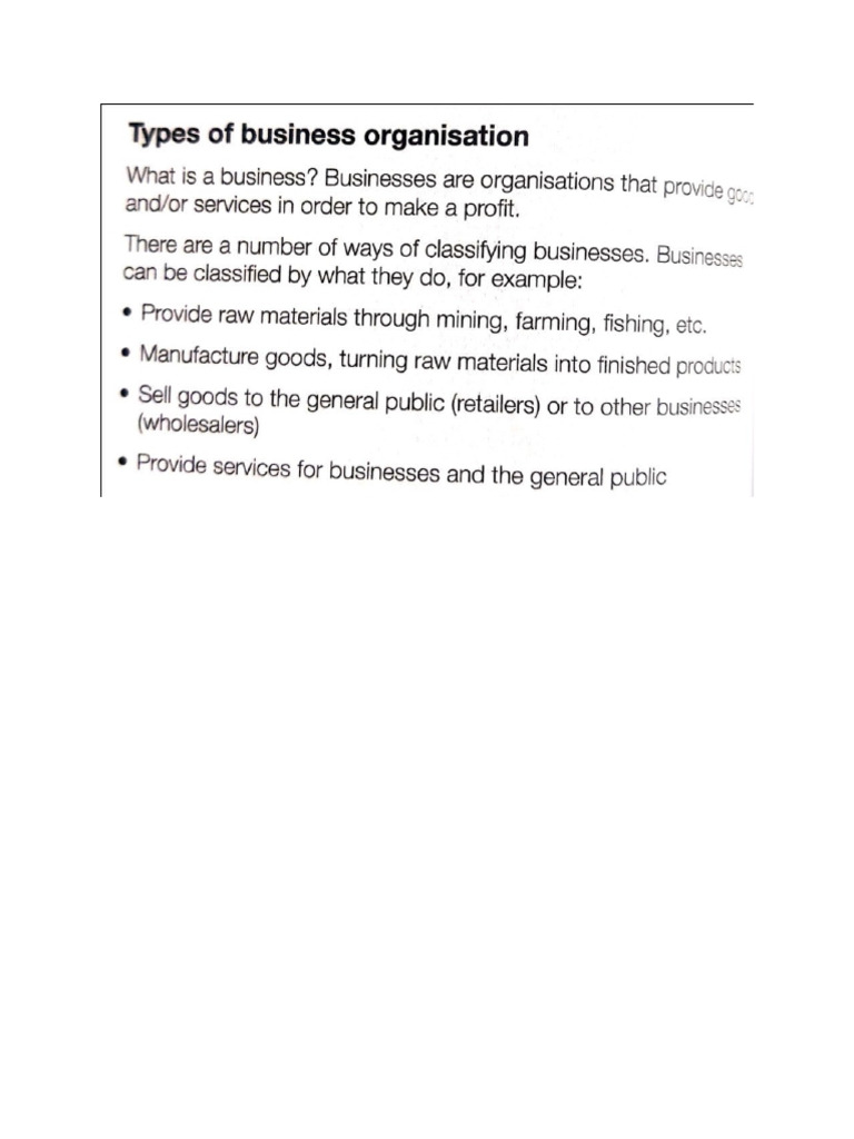 Types of business organization | PDF