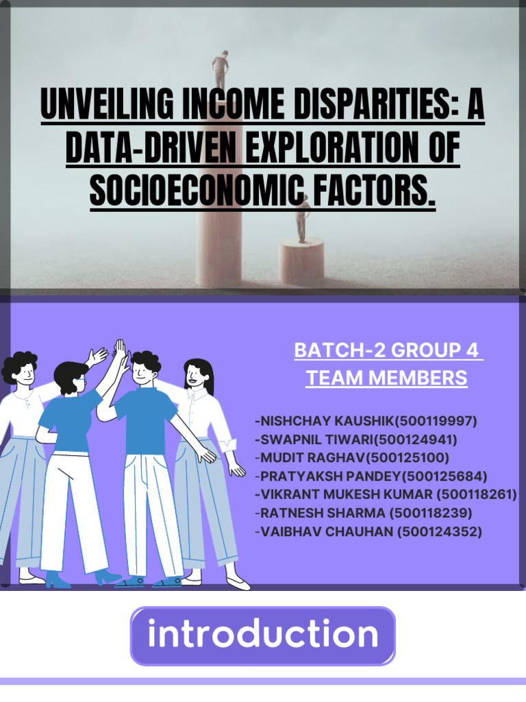 Unveiling Income Disparities A Data-Driven Exploration of Socioeconomic ...
