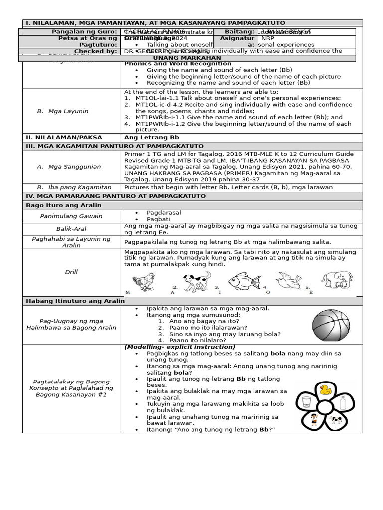 NRP Lessonplan WK7 Q1 | PDF