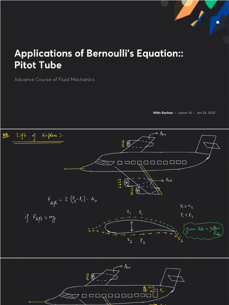 Applications_of_Bernoullis_Equation_Pitot_Tube_with_anno | PDF