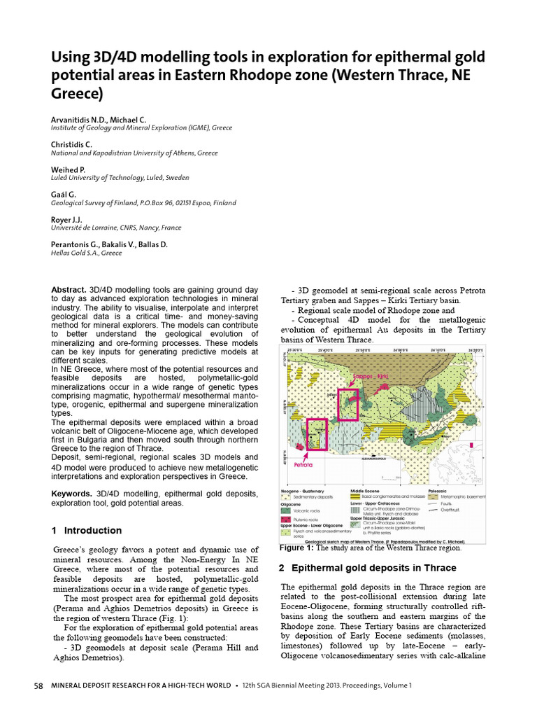 Using 3D_4D modelling tools in exploration for epithermal gold ...