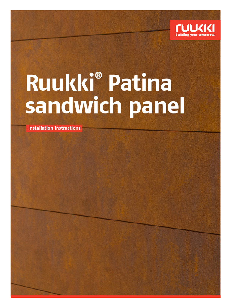 En Ruukki Patina Sandwich Panel Installation and Maintenance ...