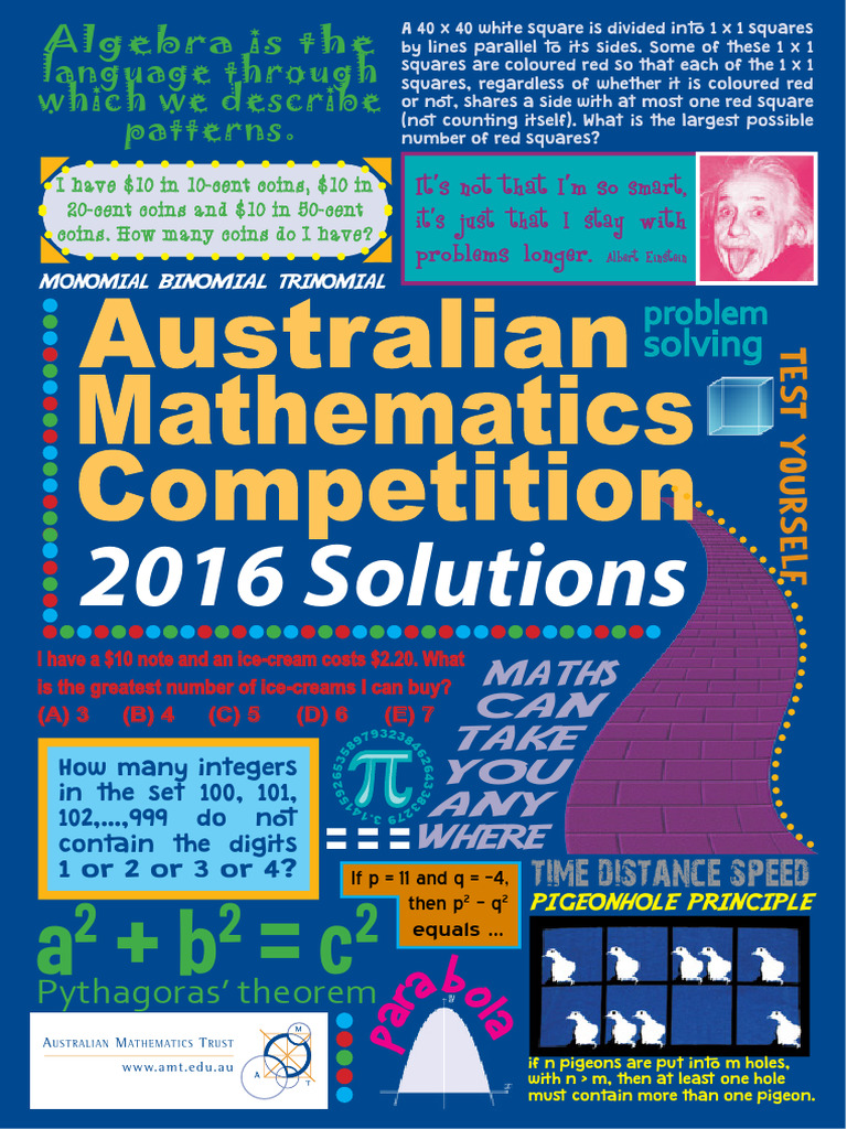 AMC 2016 Solutions & Questions | PDF