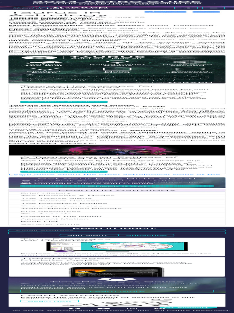 ASTROGRAPH - Taurus in Astrology | PDF