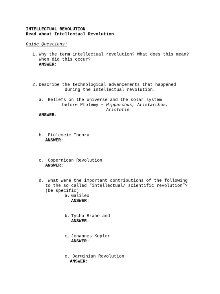 Casimsiman - Intellectual Revolution | PDF