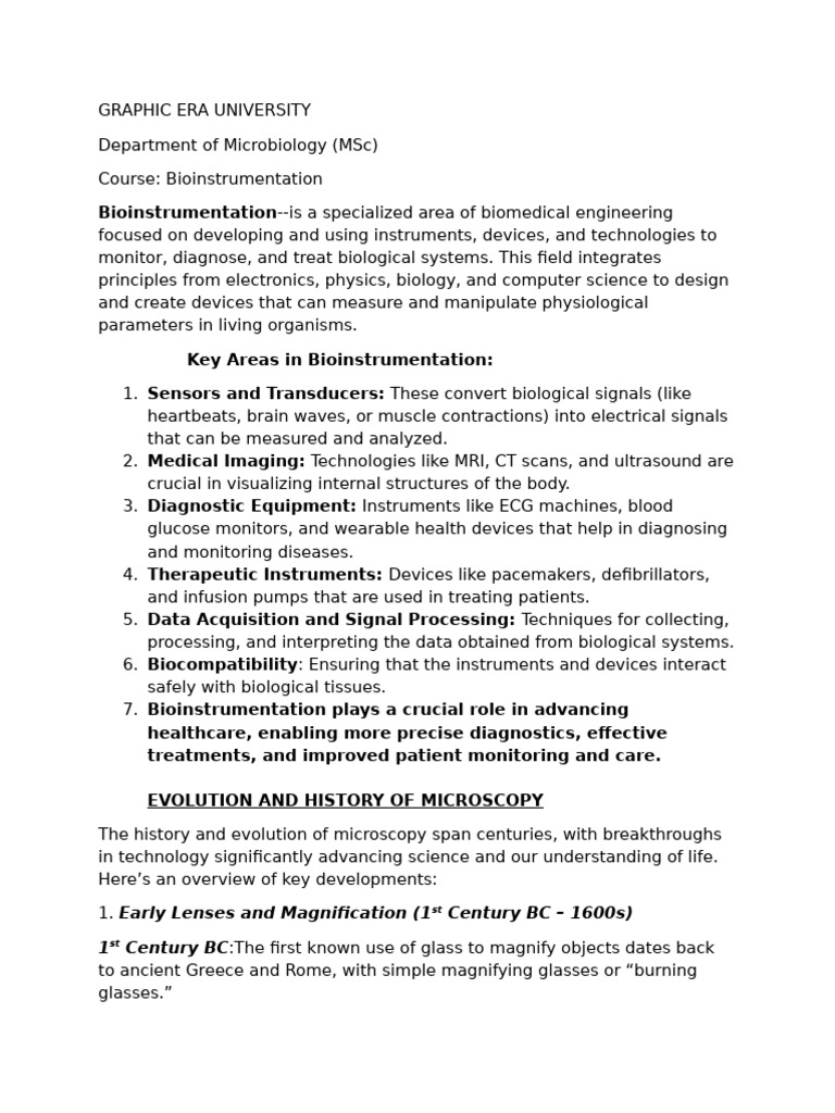 BIOINSTRUMENTATION | PDF