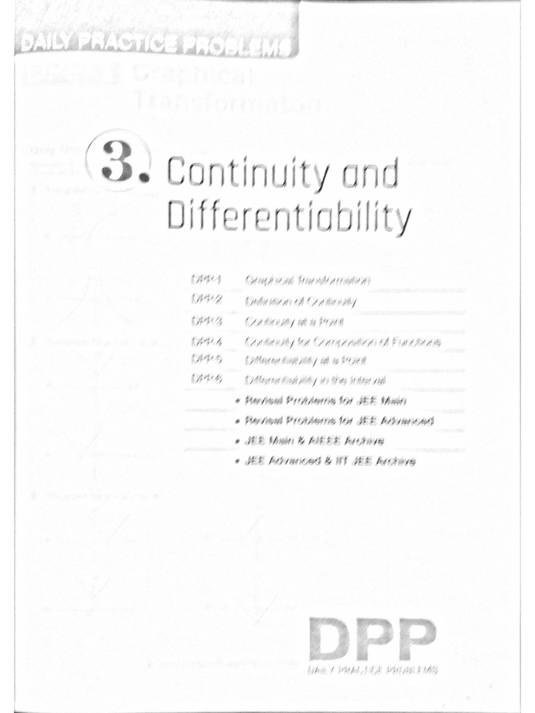 Continuity and Differentiability DPP | PDF