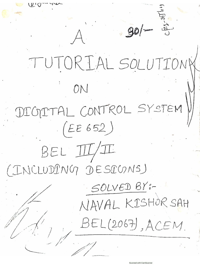 Tutorial Solution Dcs | PDF