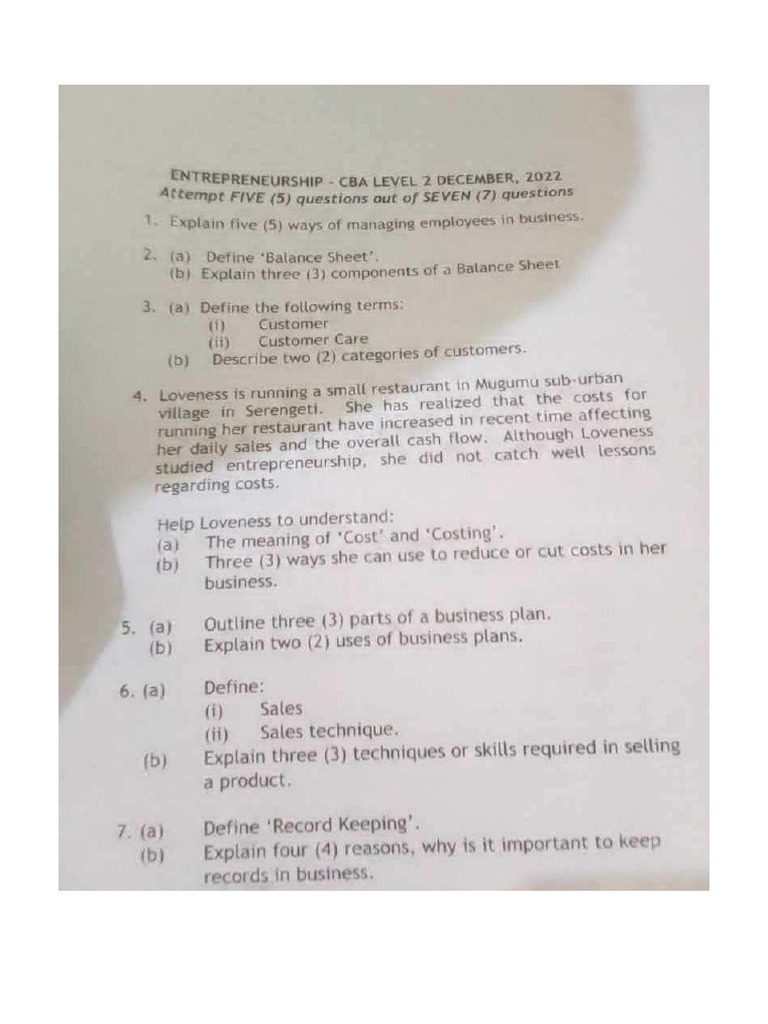 Mathe Past Paper | PDF