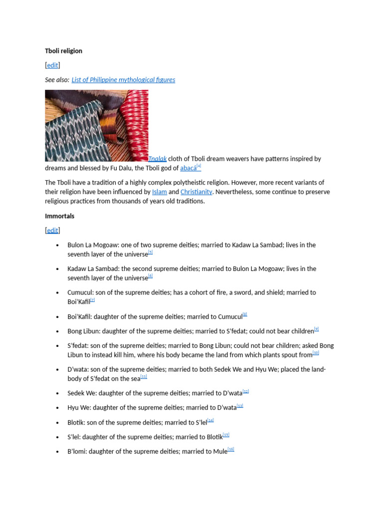 Tboli Religion | PDF